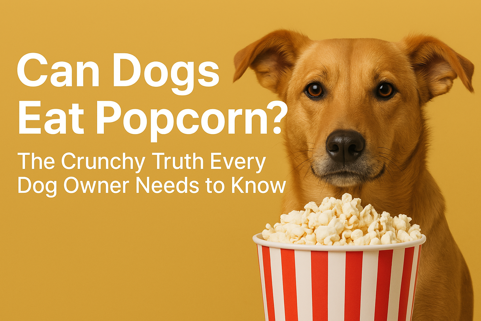 Can Dogs Eat Popcorn? The Truth Dog Owner Needs to Know